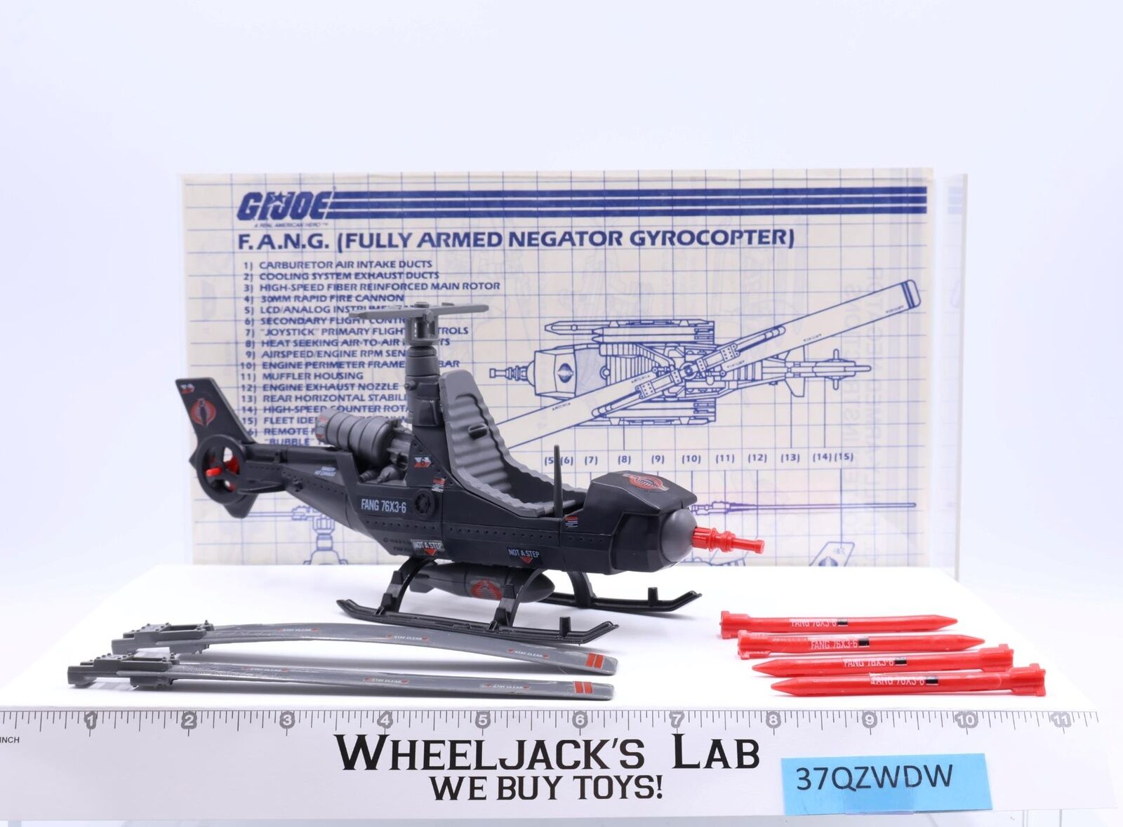 Cobra F.A.N.G. FANG GI Joe 1983 Hasbro Vintage Vehicle Action Figure ...