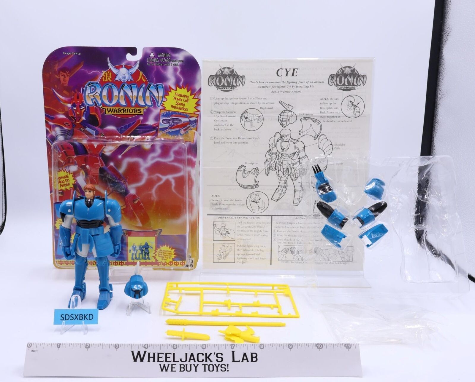 Cye Ronin Warriors Samurai Troopers 1995 Playmates 5.5" Action Figure ...