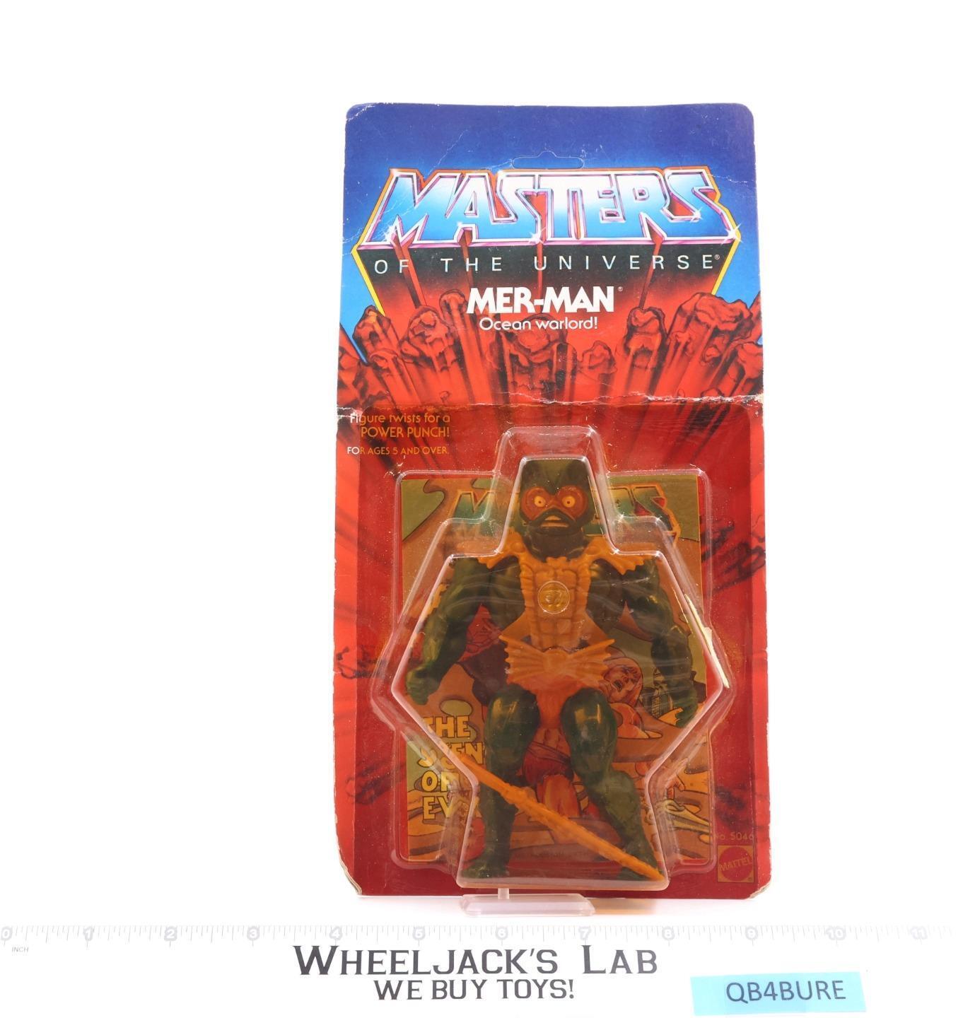 Mer-Man Masters of the Universe MOTU 1982 Mattel Action Figure NEW MOSC ...