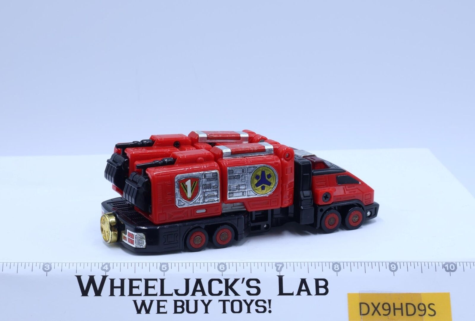 Red Fire Truck Power Rangers 1999 Bandai Lightspeed Rescue Deluxe Pyro ...