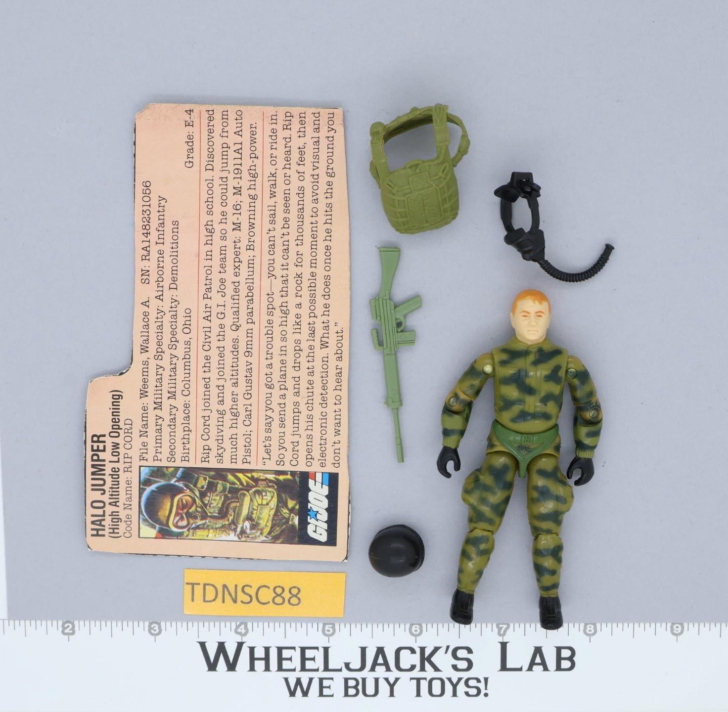 Rip Cord V1 100% Complete G.I. Joe 1984 Hasbro Vintage Action Figure ...