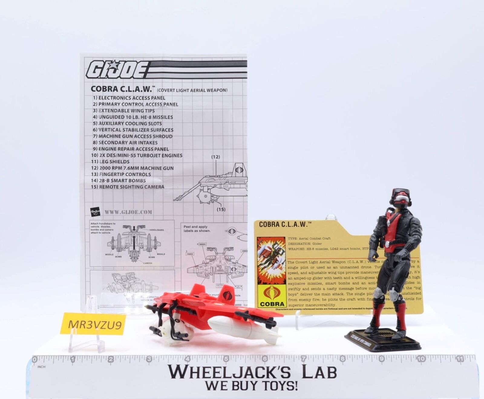 Cobra C.L.A.W. W/ Air Viper Commando G.I. Joe 2009 Hasbro Vehicle ...