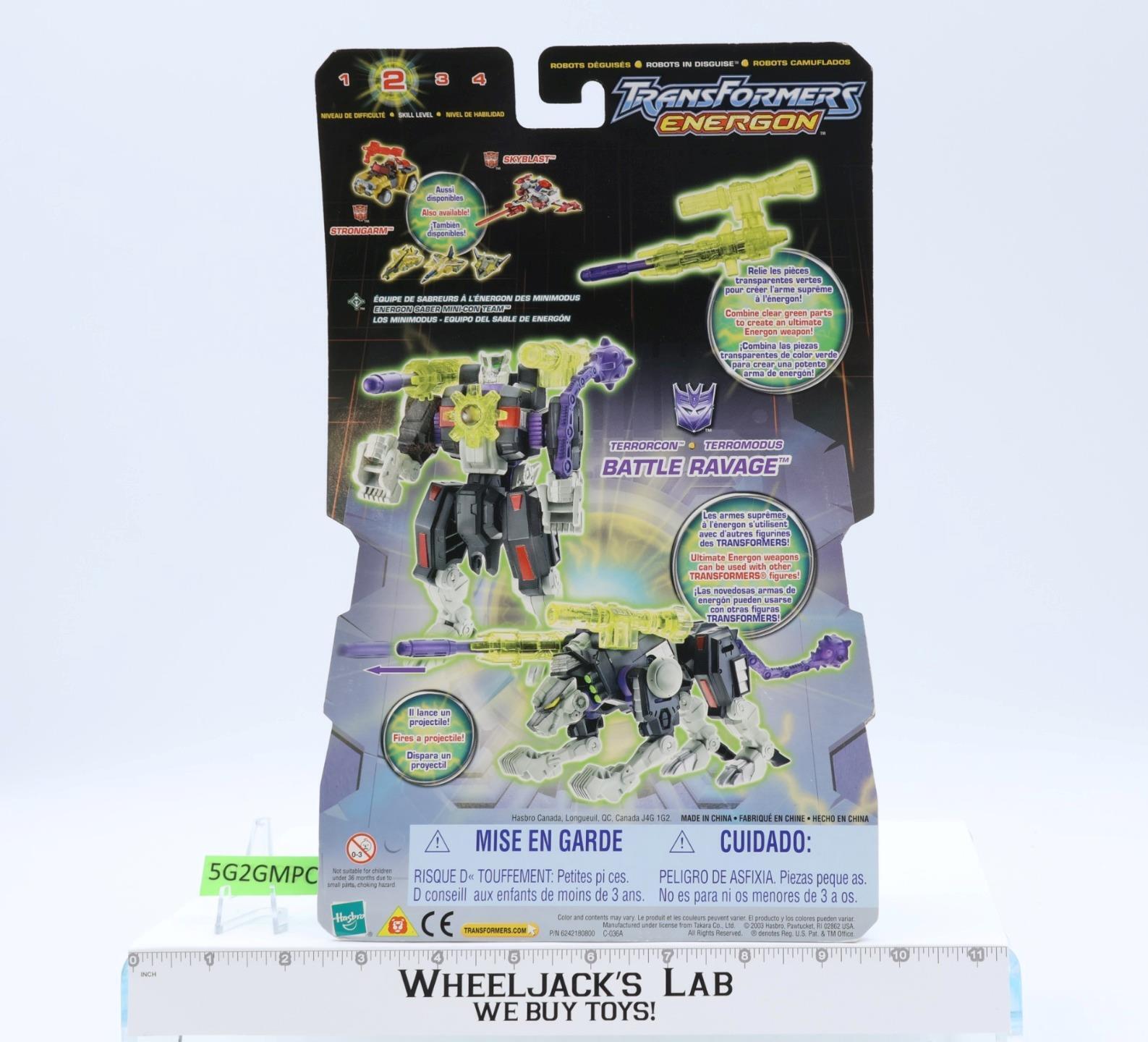 Battle Ravage 100% Complete Transformers Energon 2003 Hasbro Action ...