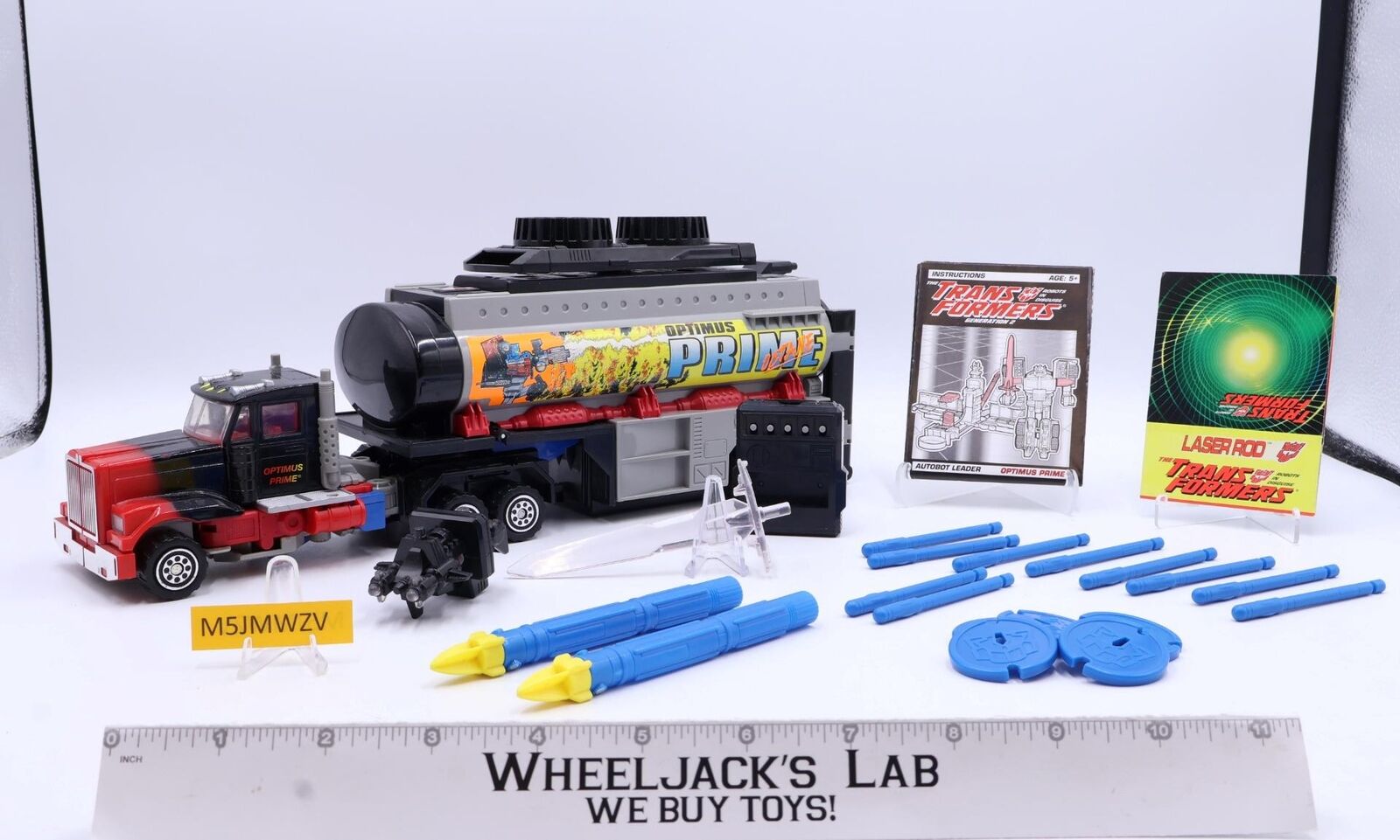 Optimus Prime Laser Prime 100% Complete 1994 G2 Transformers Vintage ...