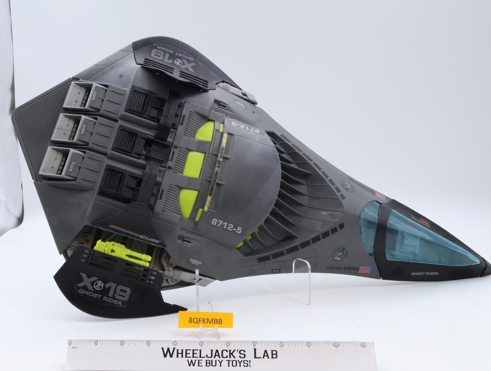 Phantom X-19 Stealth Fighter Complete GI Joe 1988 Hasbro Action Figure ...