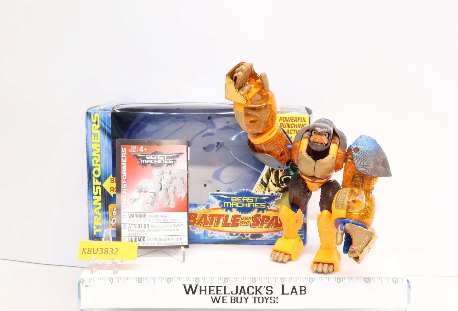 Blast Punch Optimus Primal 100% Complete Transformers Beast Machines ...