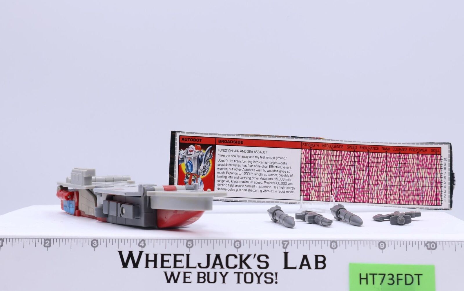 Broadside 100% Complete 1986 Vintage Hasbro G1 Transformers Action ...