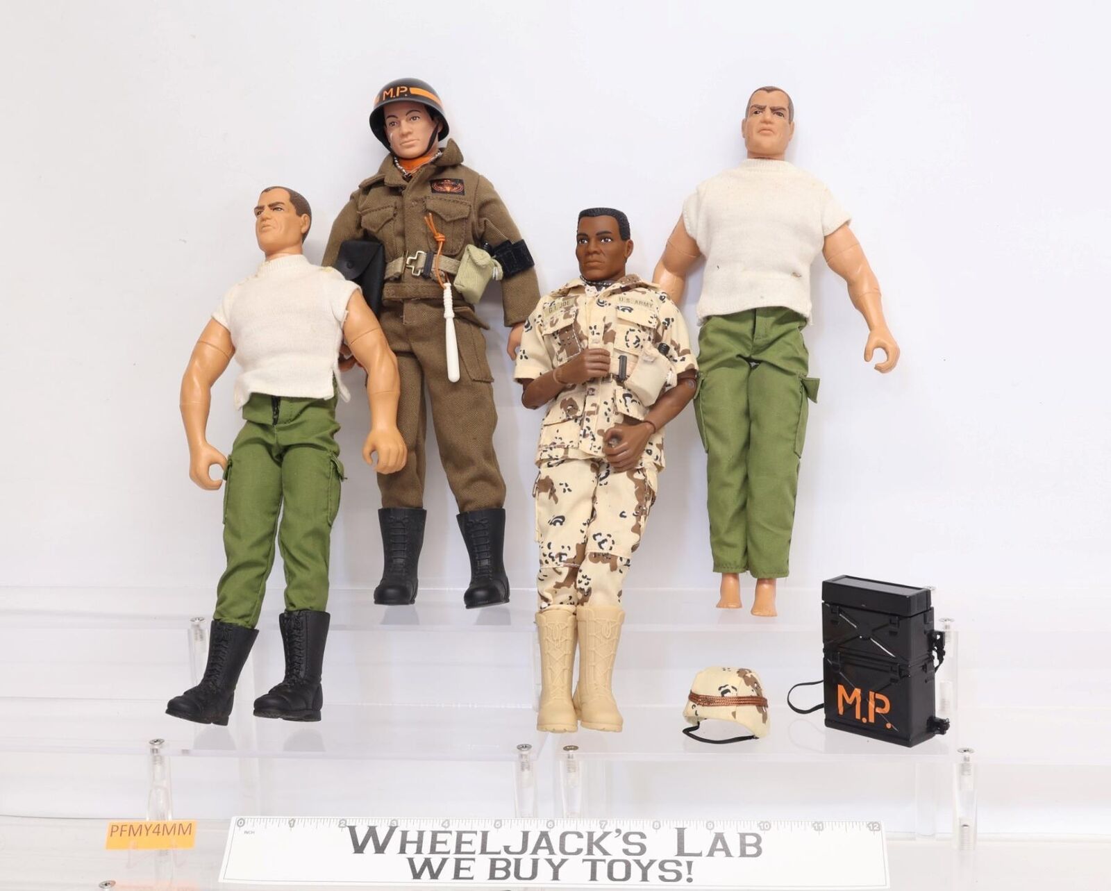 Lot of 4 Modern GI Joe 12" Action Figures + Accessories 1990s Hasbro ...