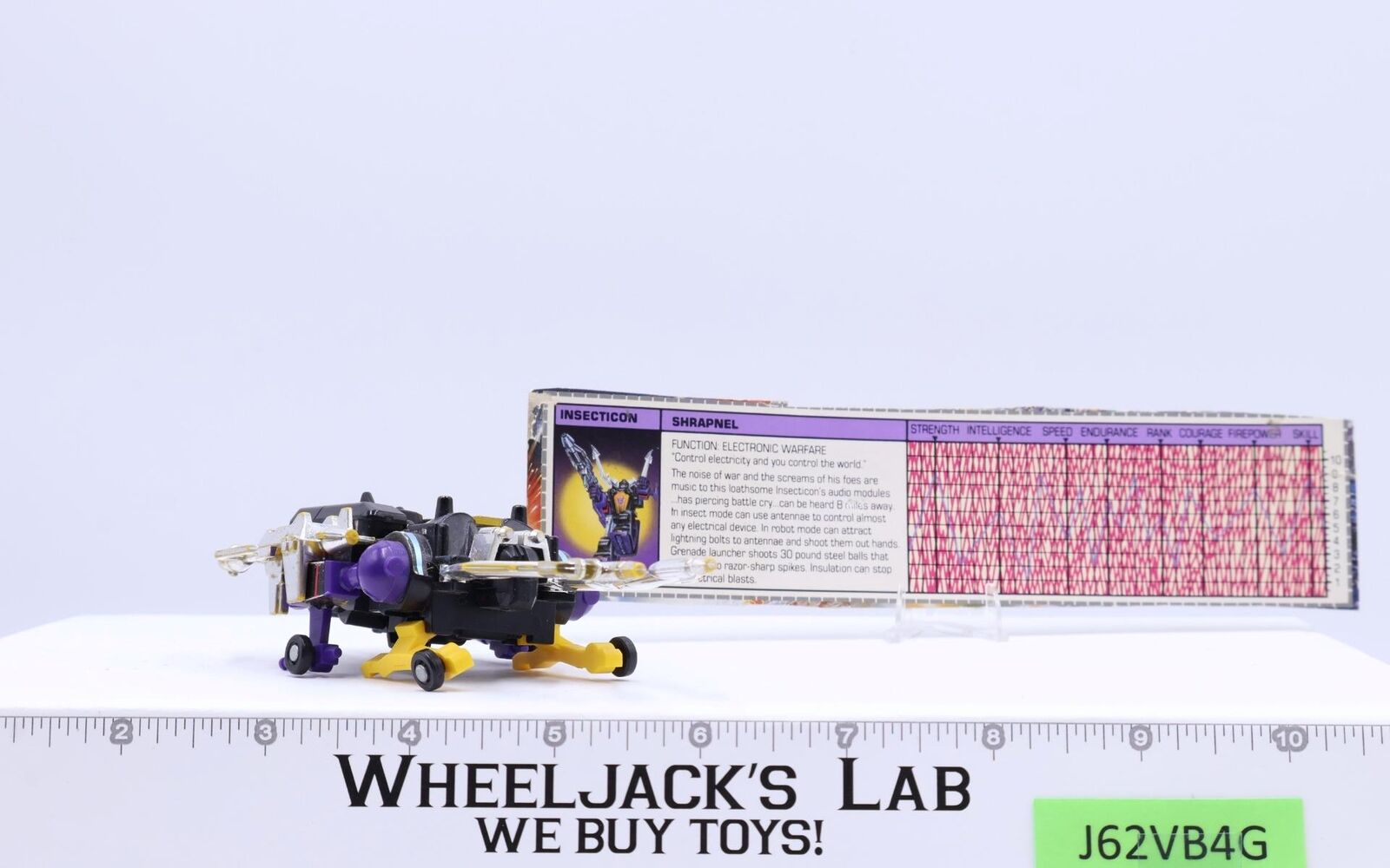 Shrapnel 100% Complete 1985 Vintage Hasbro G1 Transformers Action ...