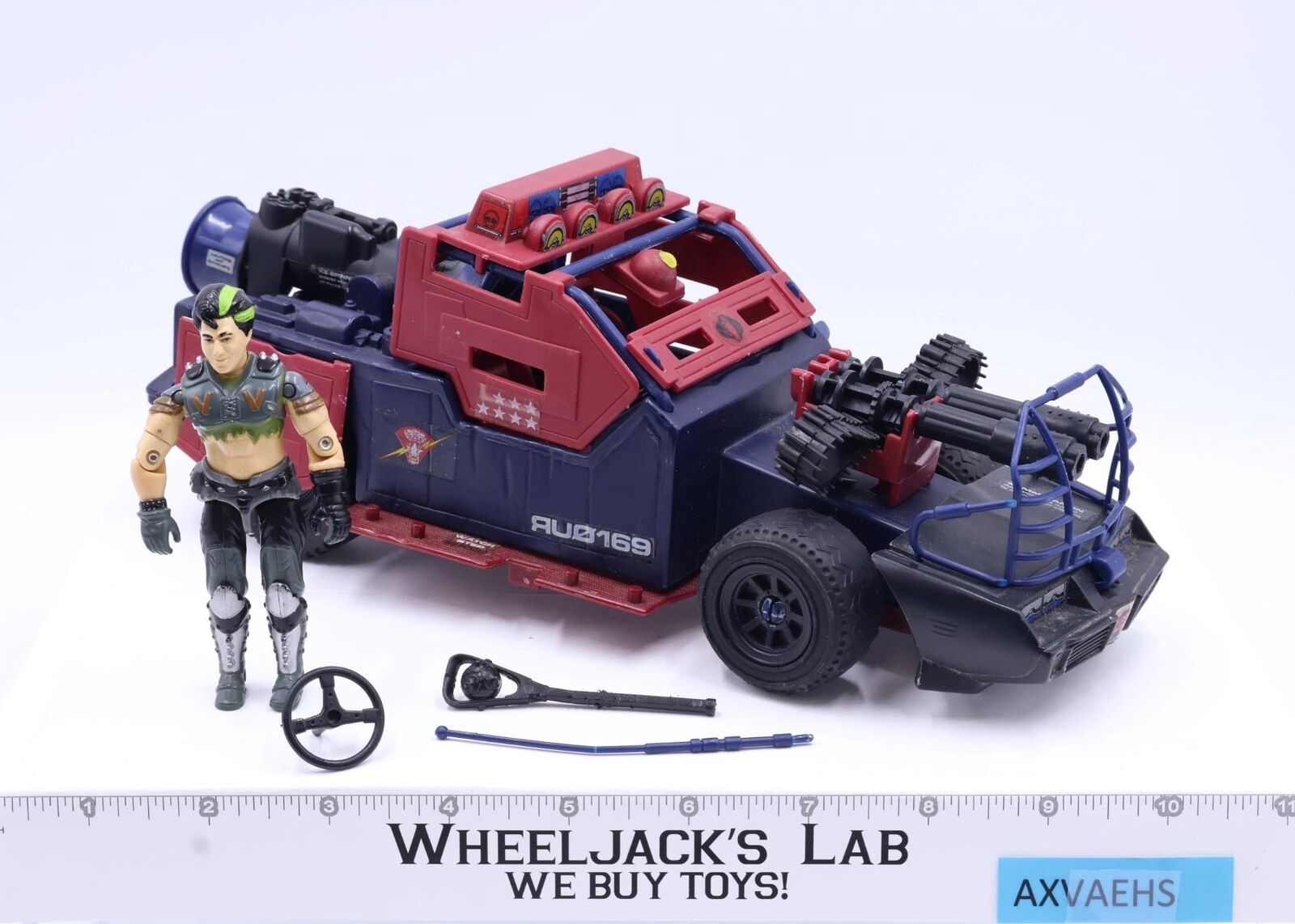 Thunder Machine W. Thrasher 100% Complete G.I. Joe 1986 Hasbro Action ...