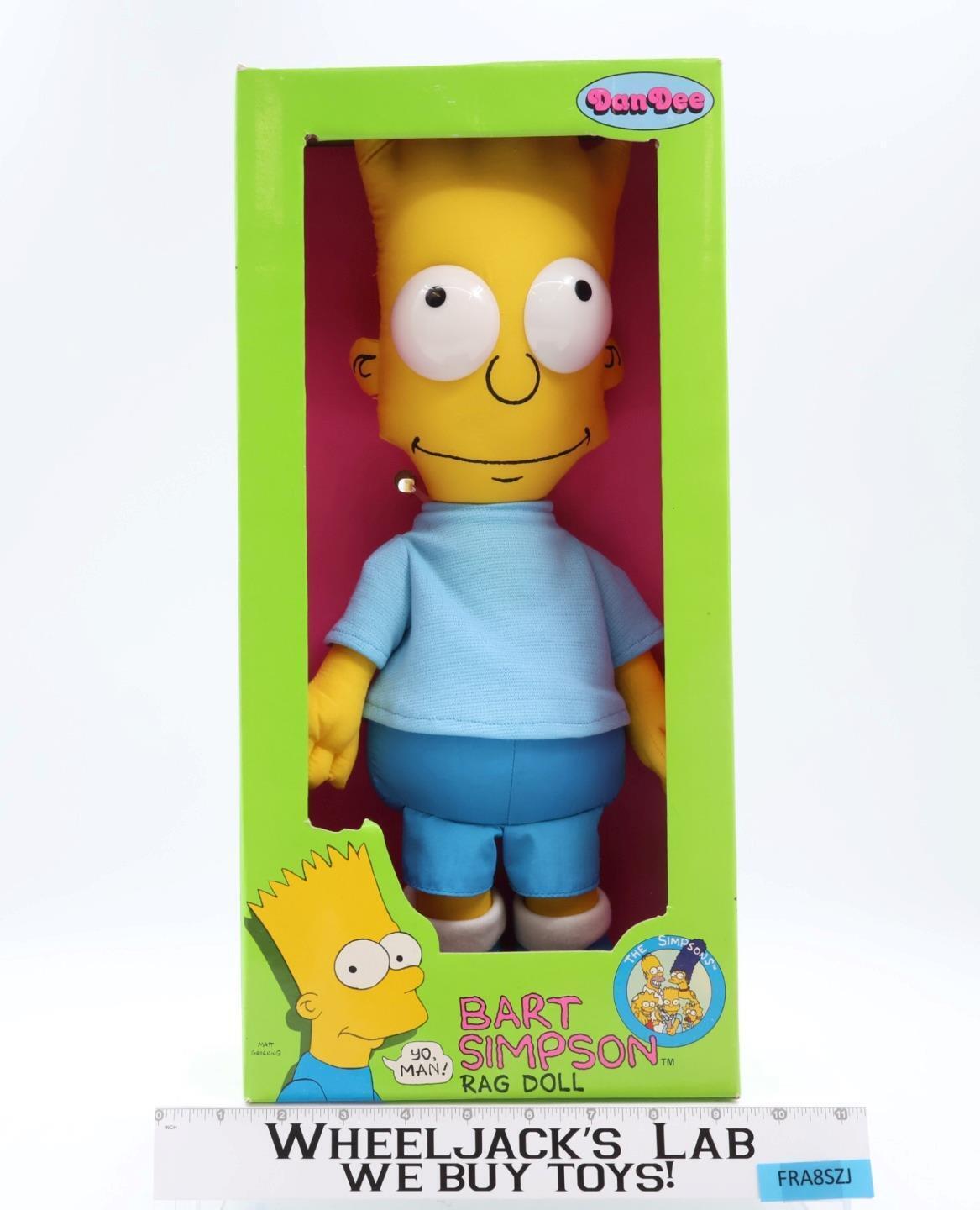 Bart Simpson Rag Doll The Simpsons 1990 Dandee 16" Doll NEW SEALED ...