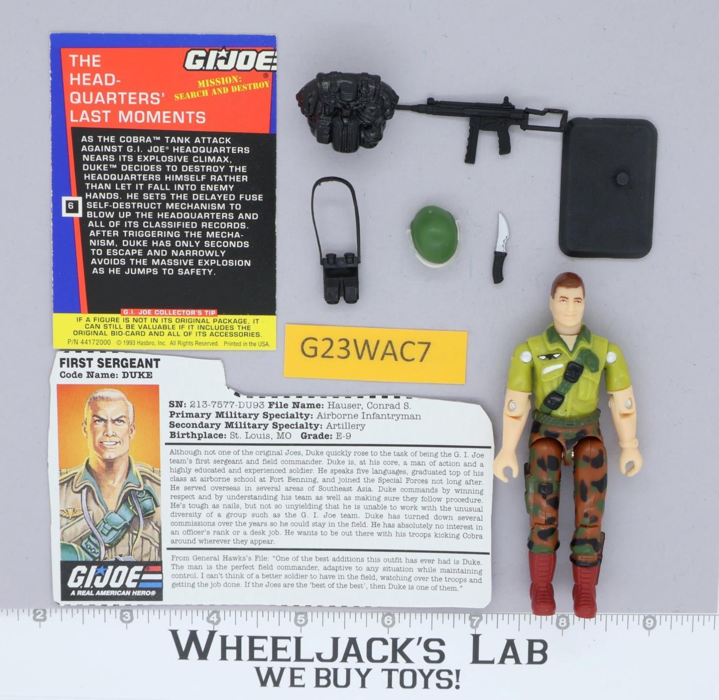 Duke V7 G.I. Joe 1997 Hasbro Action Figure - Wheeljack's Lab