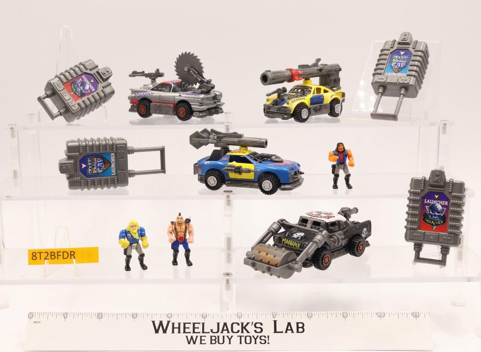 Lot of 4 Road Maniax W/ Launchers Hot Wheels 1995 Mattel Toy Cars ...