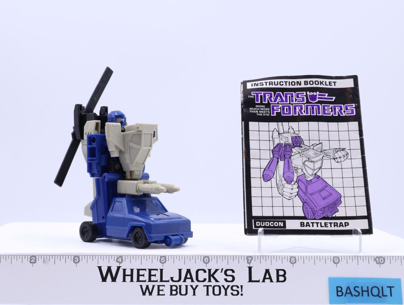 Battletrap BLUE TRUCK 100% Complete 1987 Hasbro G1 Transformers Action ...