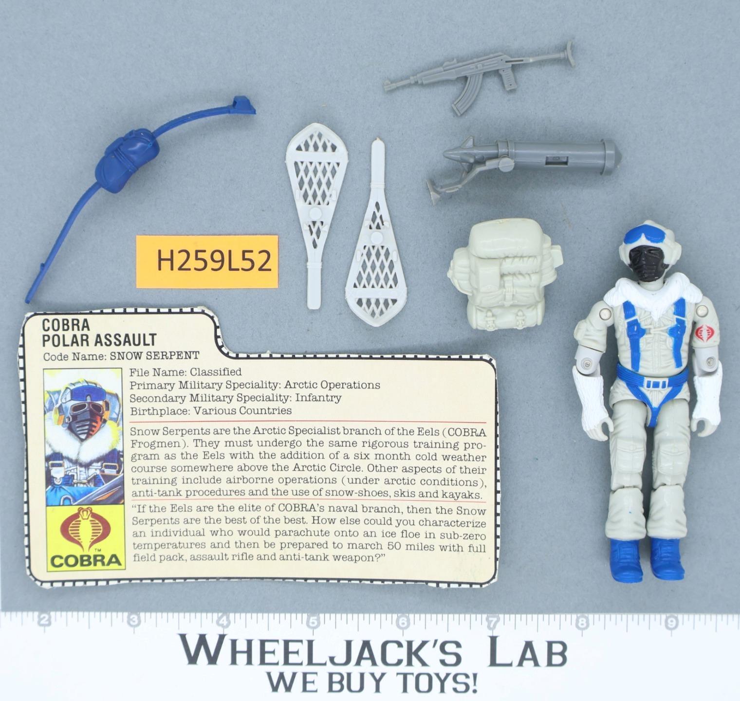 Snow Serpent V1 100% Complete G.I. Joe 1985 Hasbro Vintage Action ...