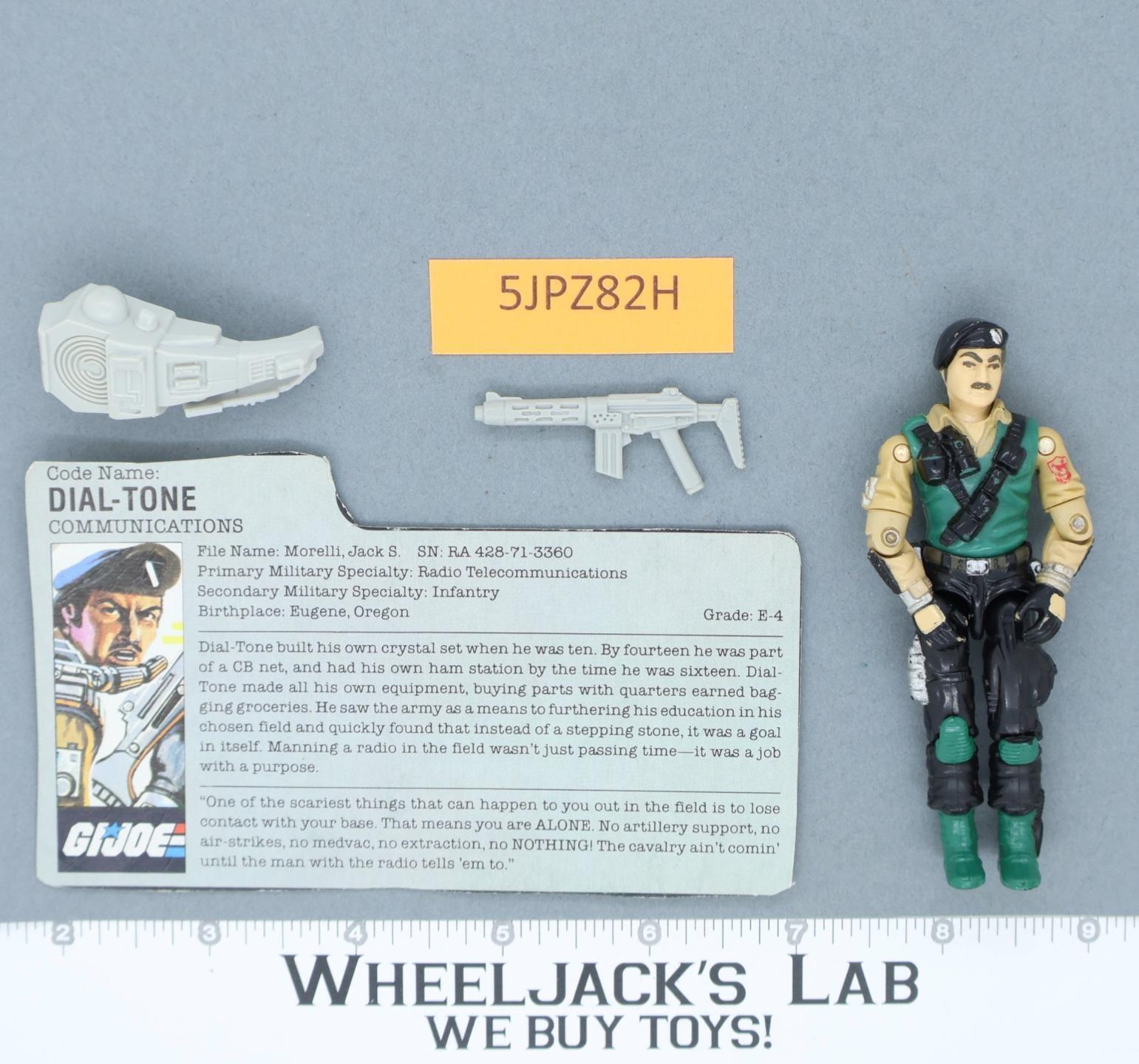 Dial-Tone V1 100% Complete G.I. Joe 1986 Hasbro Vintage Action Figure ...
