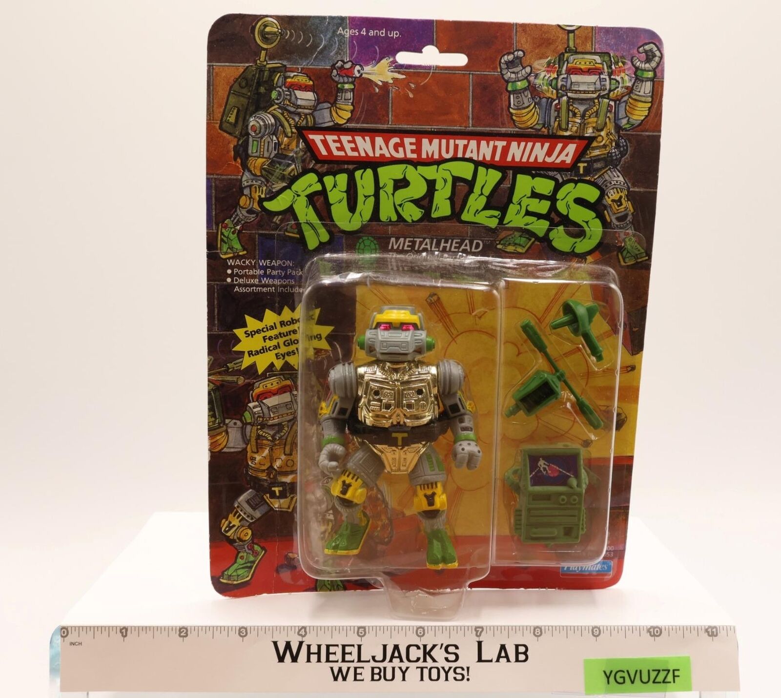 Metalhead Teenage Mutant Ninja Turtles TMNT 1989 Playmates NEW MOSC ...
