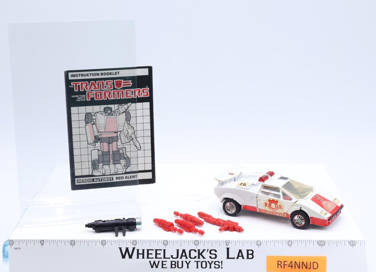 Red Alert 100% Complete 1985 Vintage Action Figure G1 Transformers ...