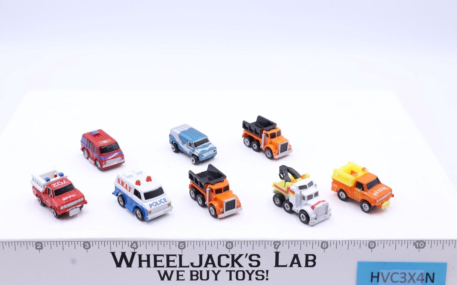 Lot of 8 1st Responder Misc Cars/Vehicles 1988-89 Vintage Galoob Micro ...