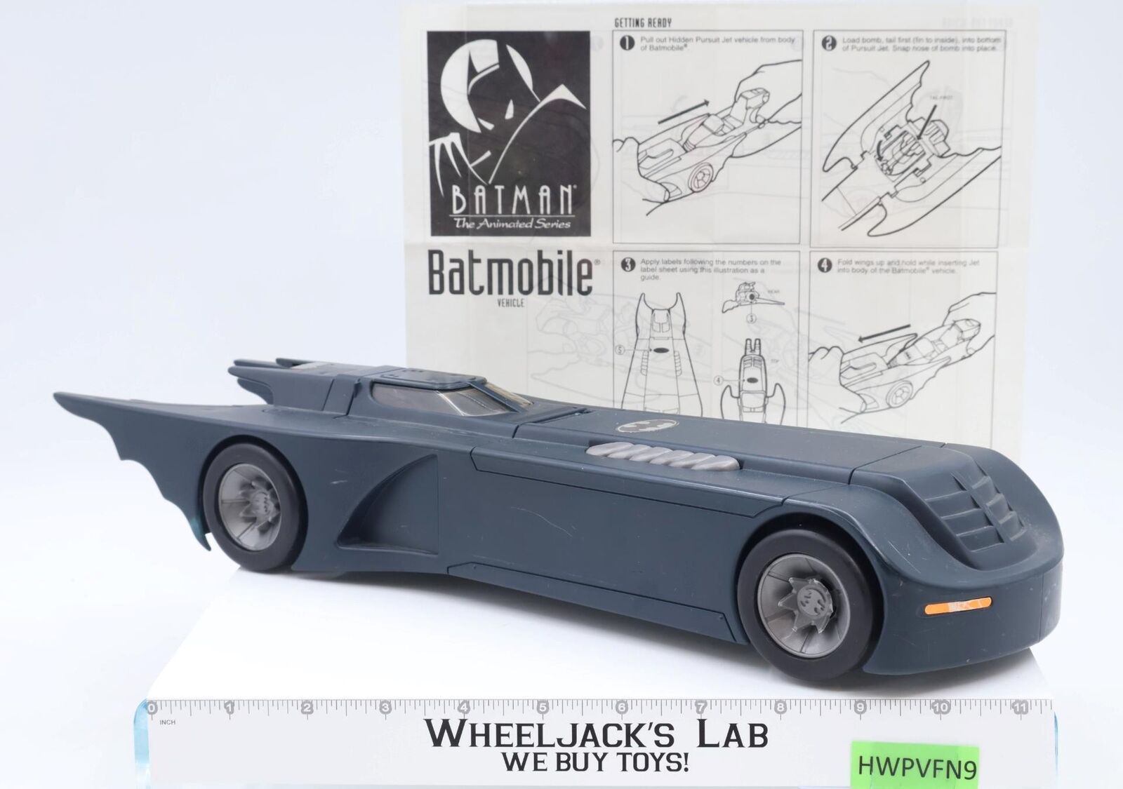 Batman Batmobile The Animated Series 1993 DC Comics Kenner Vintage ...