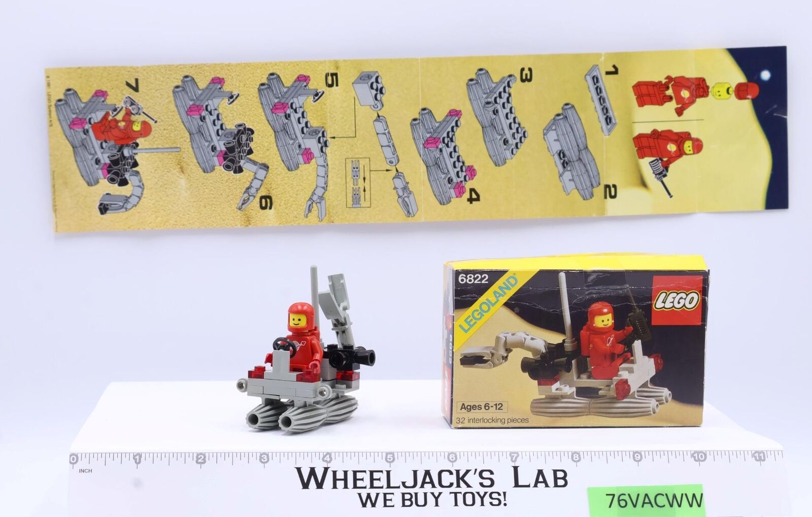 #6822 Space Digger W/ Instructions + Box 1981 Legoland - Wheeljack's Lab