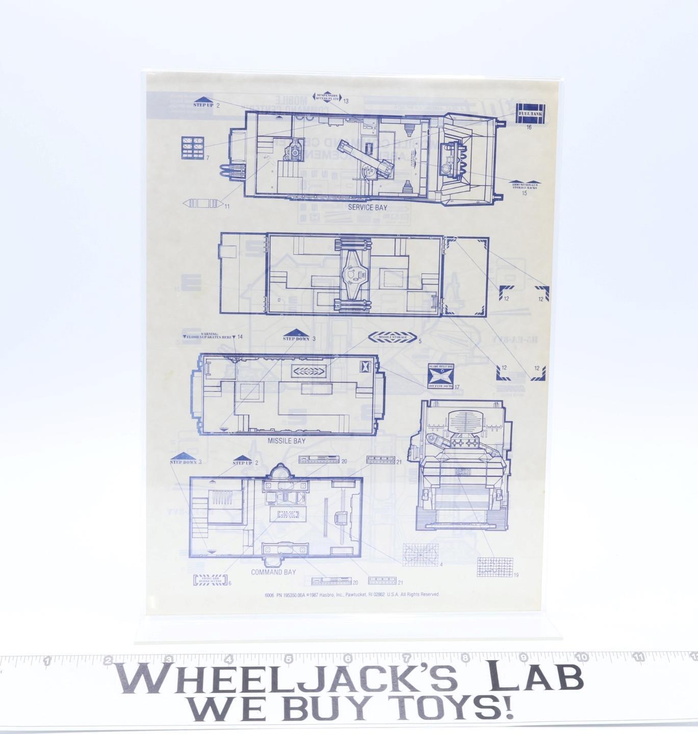 Mobile Command Center Label Placement ORIGINAL Instructions/Blueprints ...
