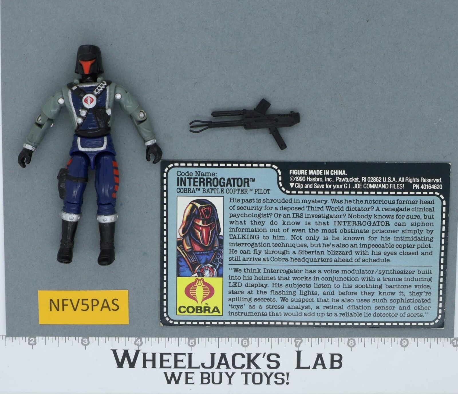 Interrogator V1 100% Complete 1991 G.I. Joe Hasbro Vintage Action ...