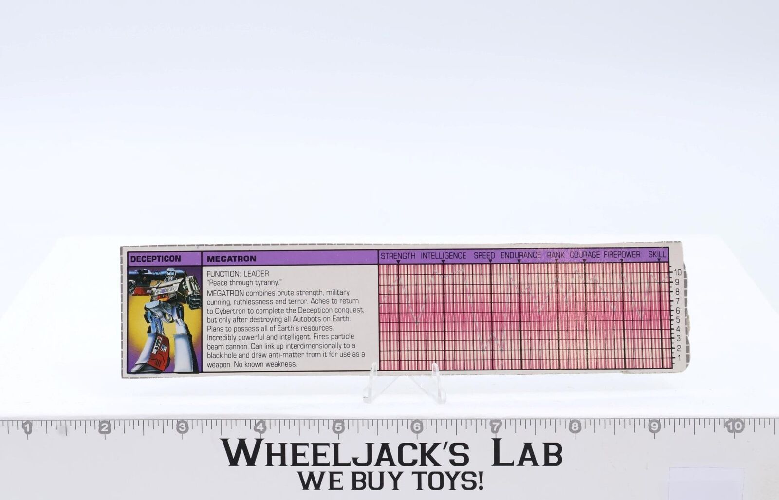 Megatron Tech Spec 1984 Vintage Hasbro G1 Transformers Action Figure ...