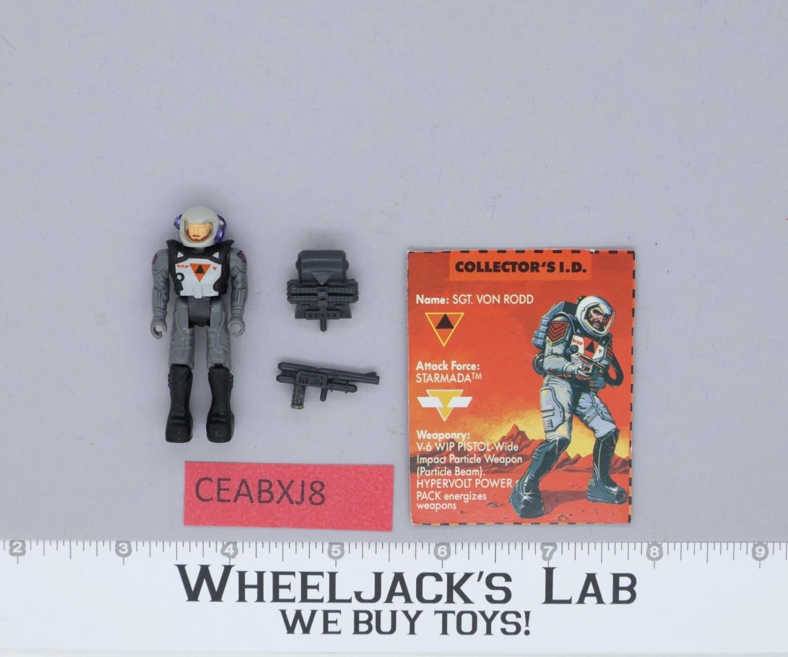 SGT. Von Rodd Starcom 1986 Coleco Vintage Action Figure - Wheeljack's Lab