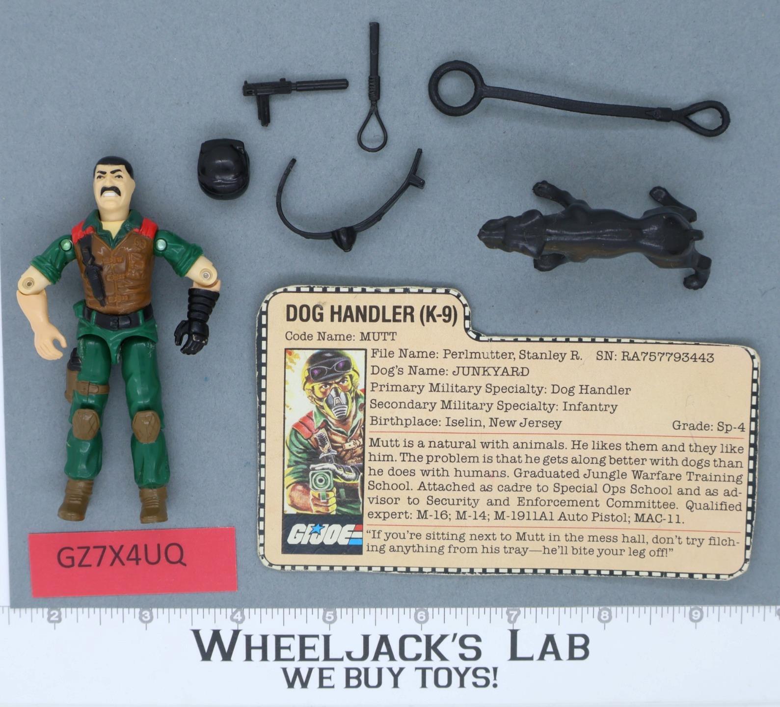 Mutt V1 100% Complete G.I. Joe 1984 Hasbro Vintage Action Figure ...