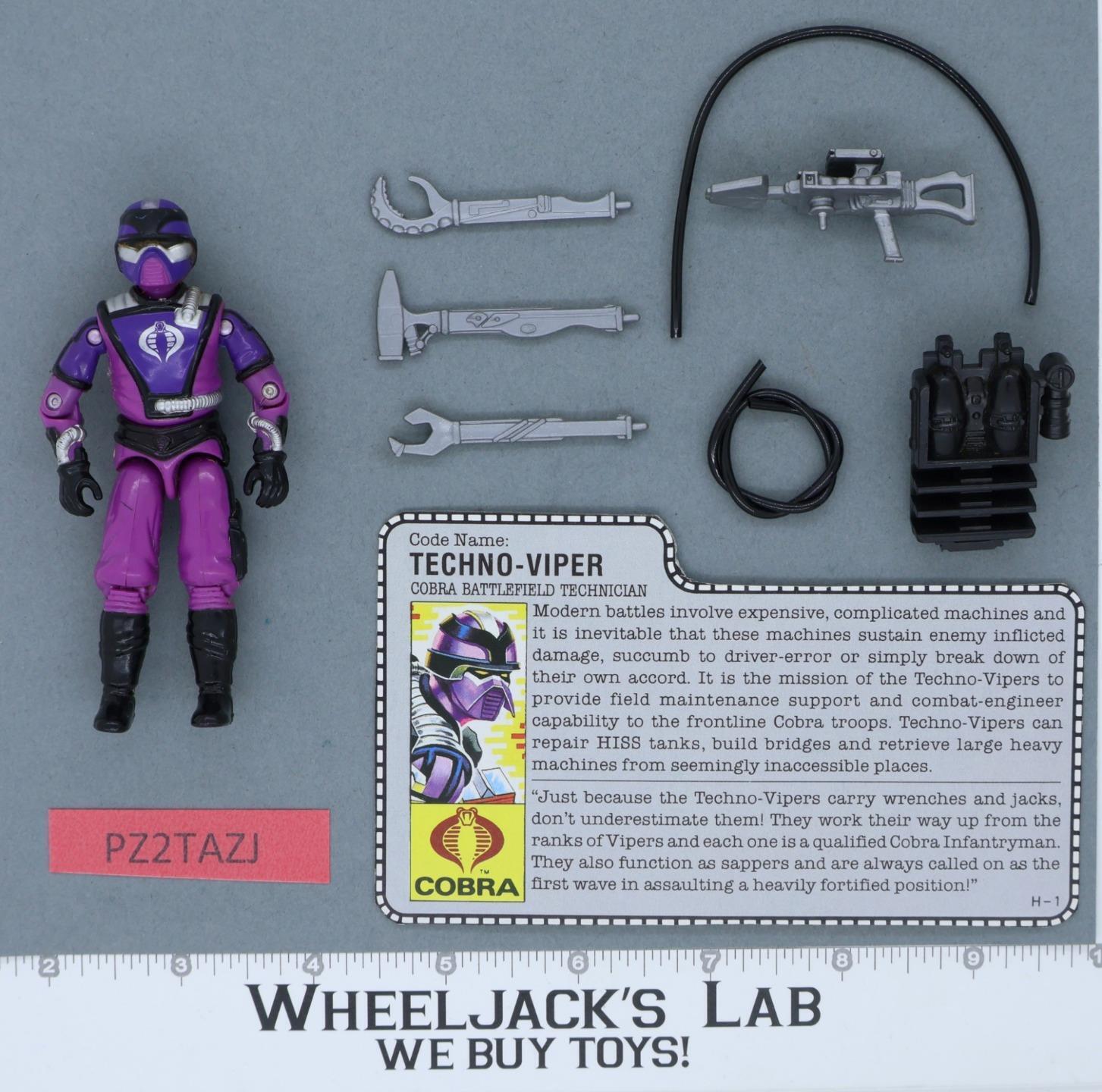 Techno-Viper V1 100% Complete G.I. Joe 1987 Hasbro Vintage Action ...