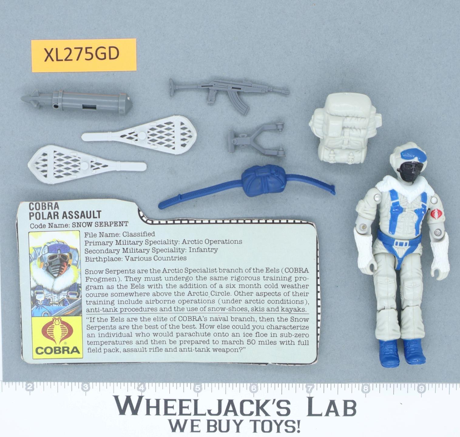 Snow Serpent V1 100% Complete G.I. Joe 1985 Hasbro Vintage Action ...