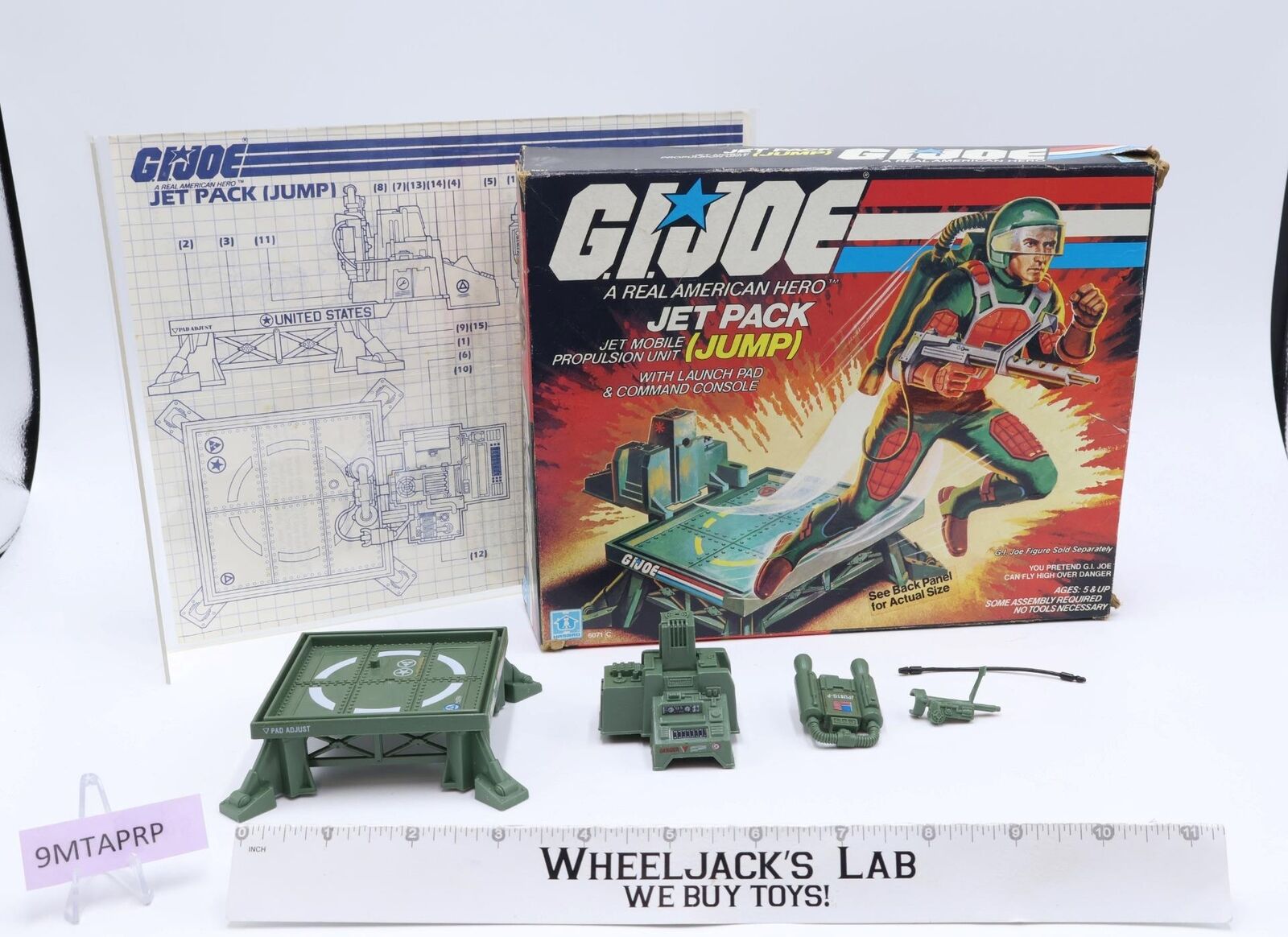 Jet Pack JUMP 100% Complete GI Joe 1983 Hasbro Action Figure Vehicle ...