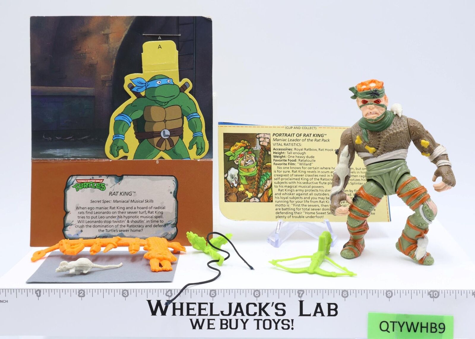 Rat King 100% Complete POP-UP DISPLAY Teenage Mutant Ninja Turtles TMNT ...