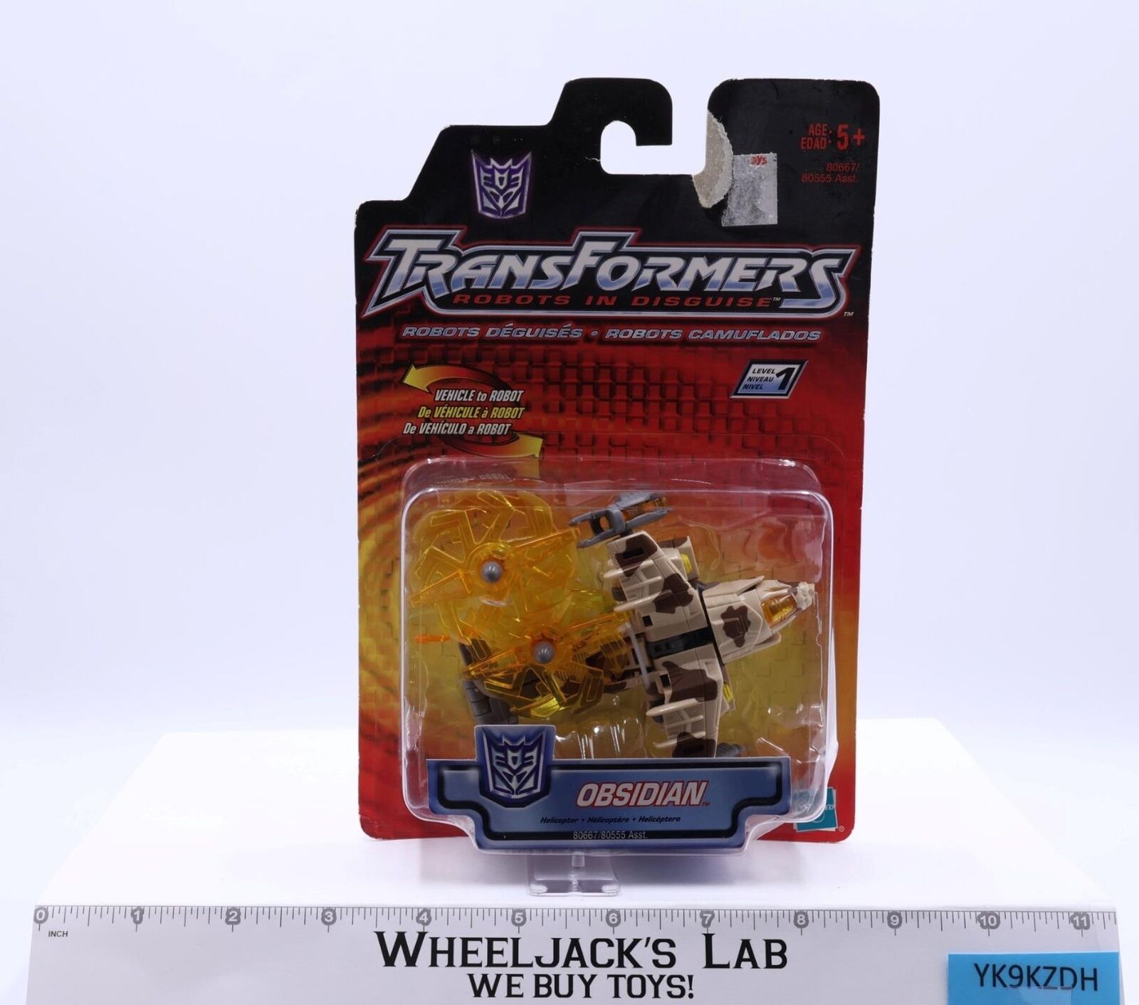 Obsidian Transformers Robots in Disguise 2002 Hasbro Action Figure NEW ...