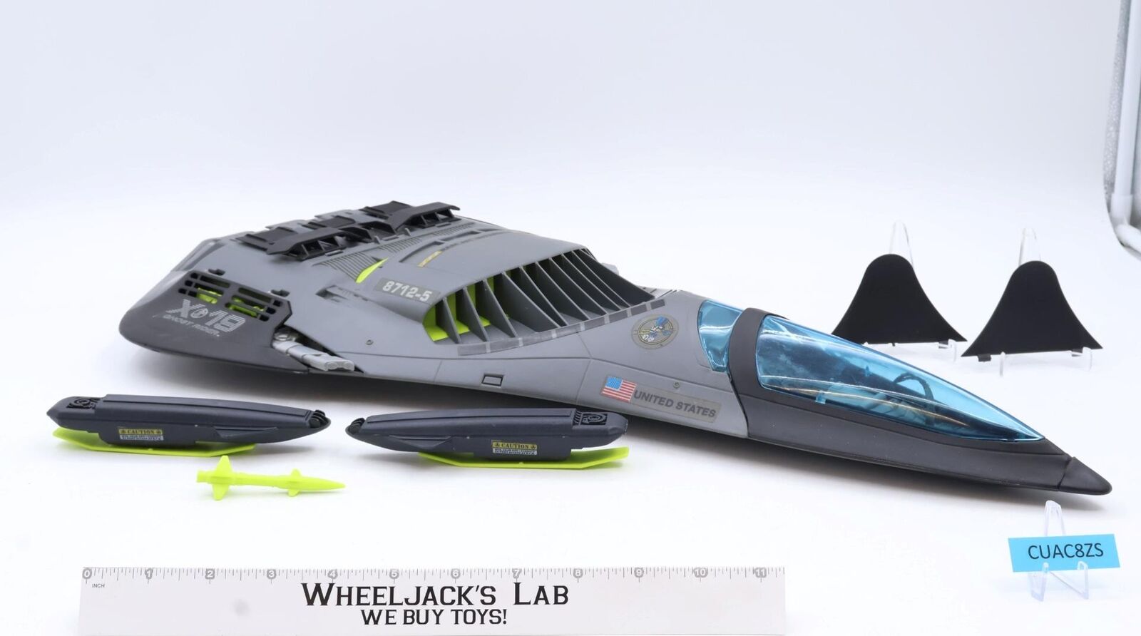 Phantom X-19 Stealth Fighter GI Joe 1988 Hasbro Action Figure Vehicle ...