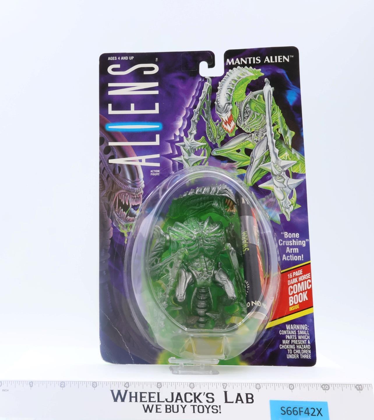 Mantis Alien W/ Comic Aliens 1992 Kenner Action Figure NEW MOSC SEALED ...