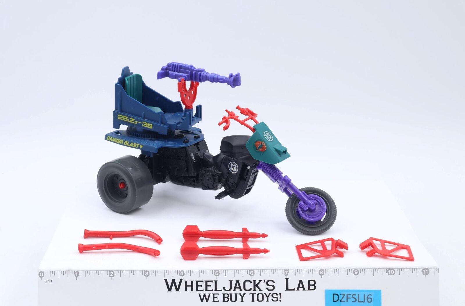 Dreadnok Tri-Cycle 100% Complete GI Joe 1987 Hasbro Vintage Vehicle ...