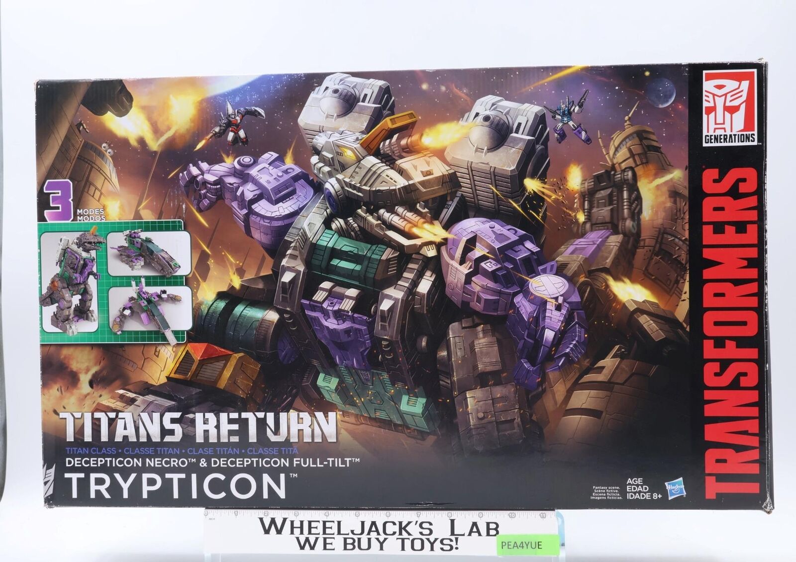 Trypticon 100% Complete Transformers Titans Return 2015 Hasbro Action ...