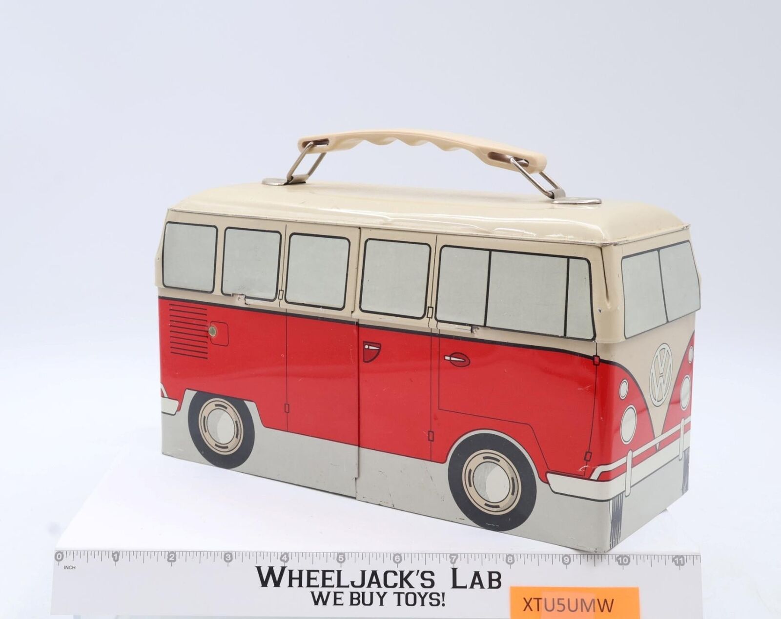 Red VW Microbus Metal Lunch Box W/ Thermos 1960s Omni-Graphics Inc ...