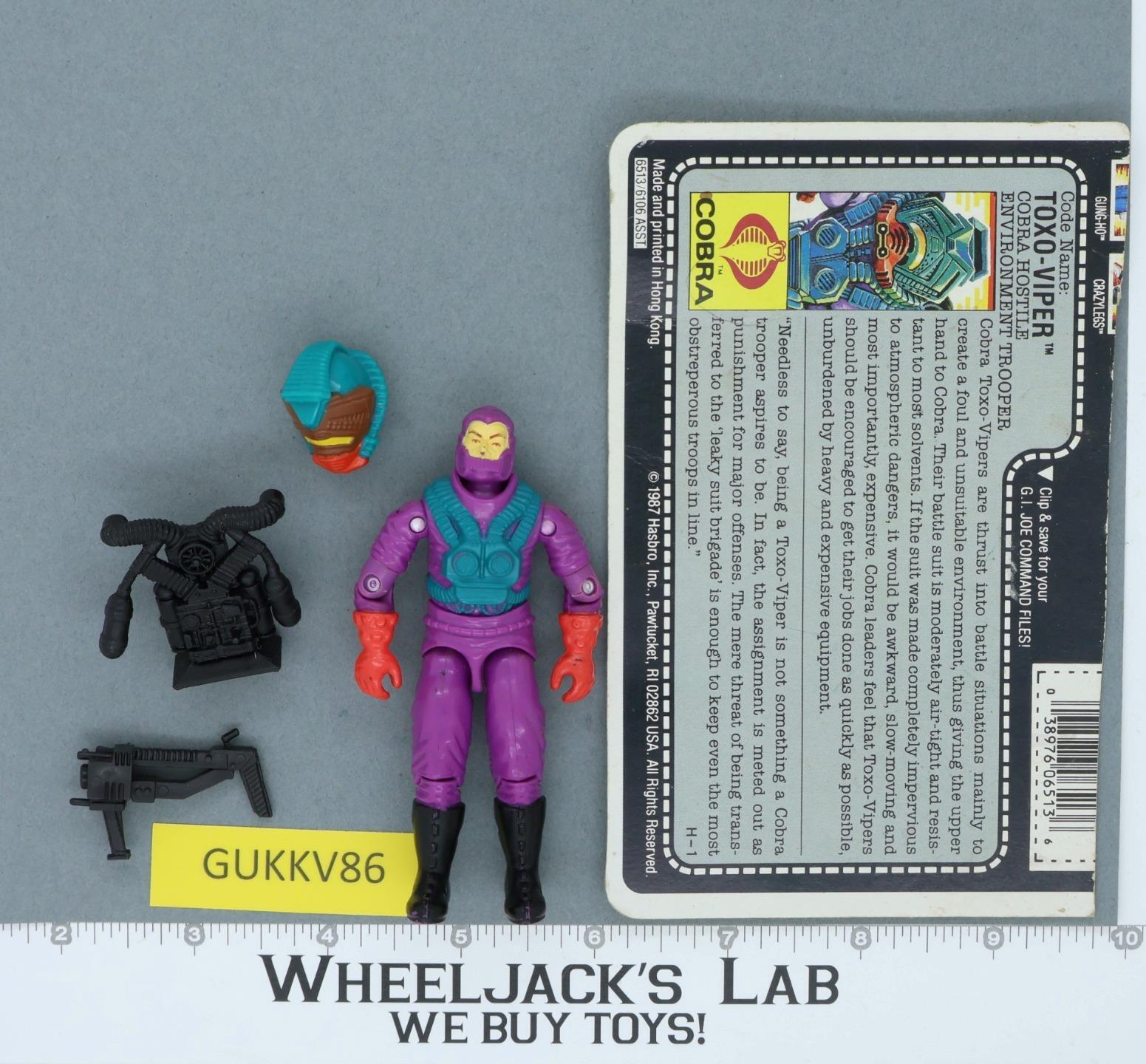 Toxo-Viper V1 100% Complete G.I. Joe 1991 Hasbro Vintage Action Figure ...