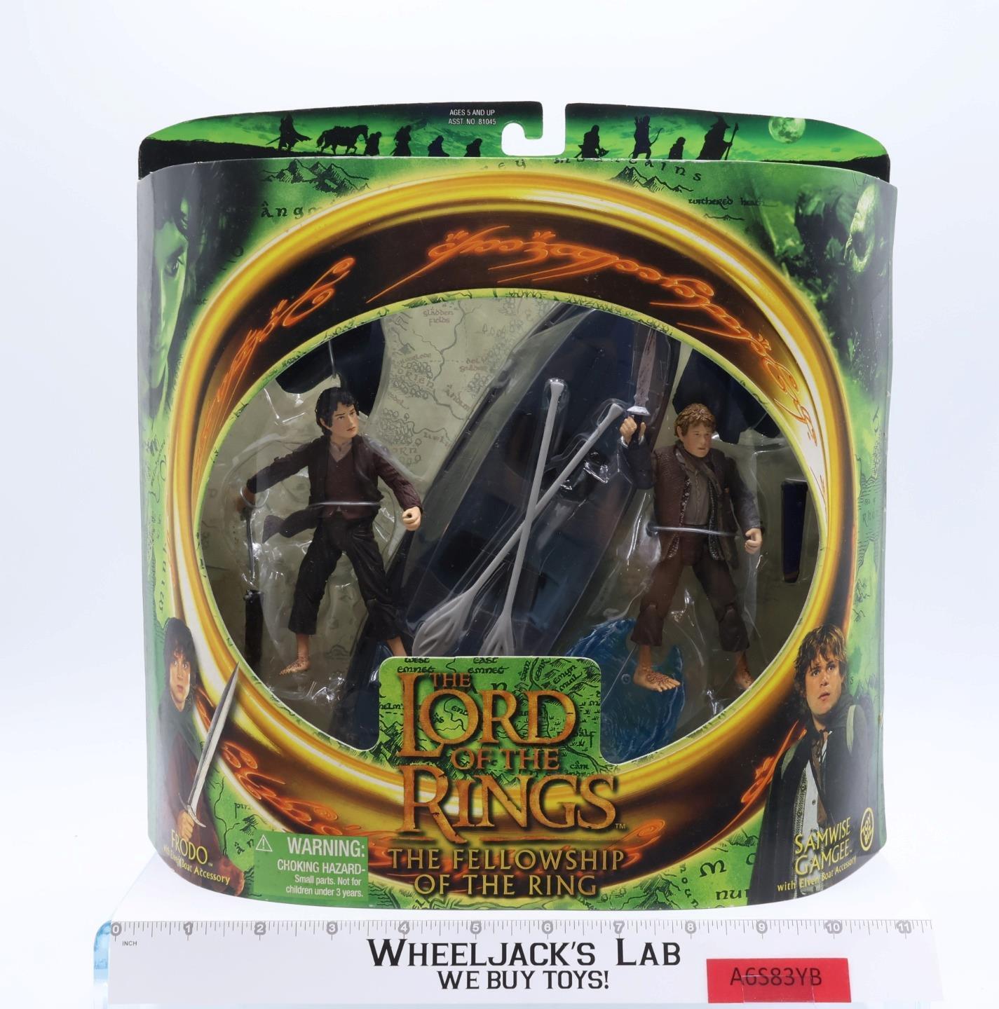 Frodo & Samwise The Lord of the Rings Fellowship of the Ring ToyBiz NEW ...