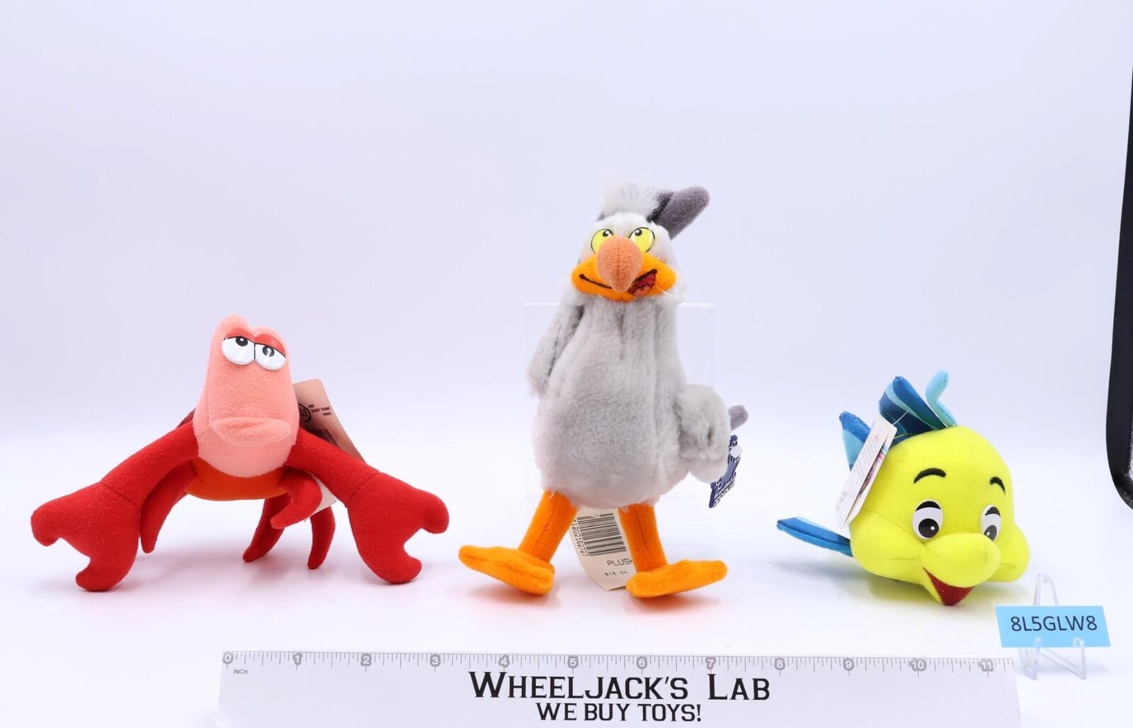 Sebastian Flunder & Scuttle Stuffed Plush The Little Mermaid Disney NEW ...