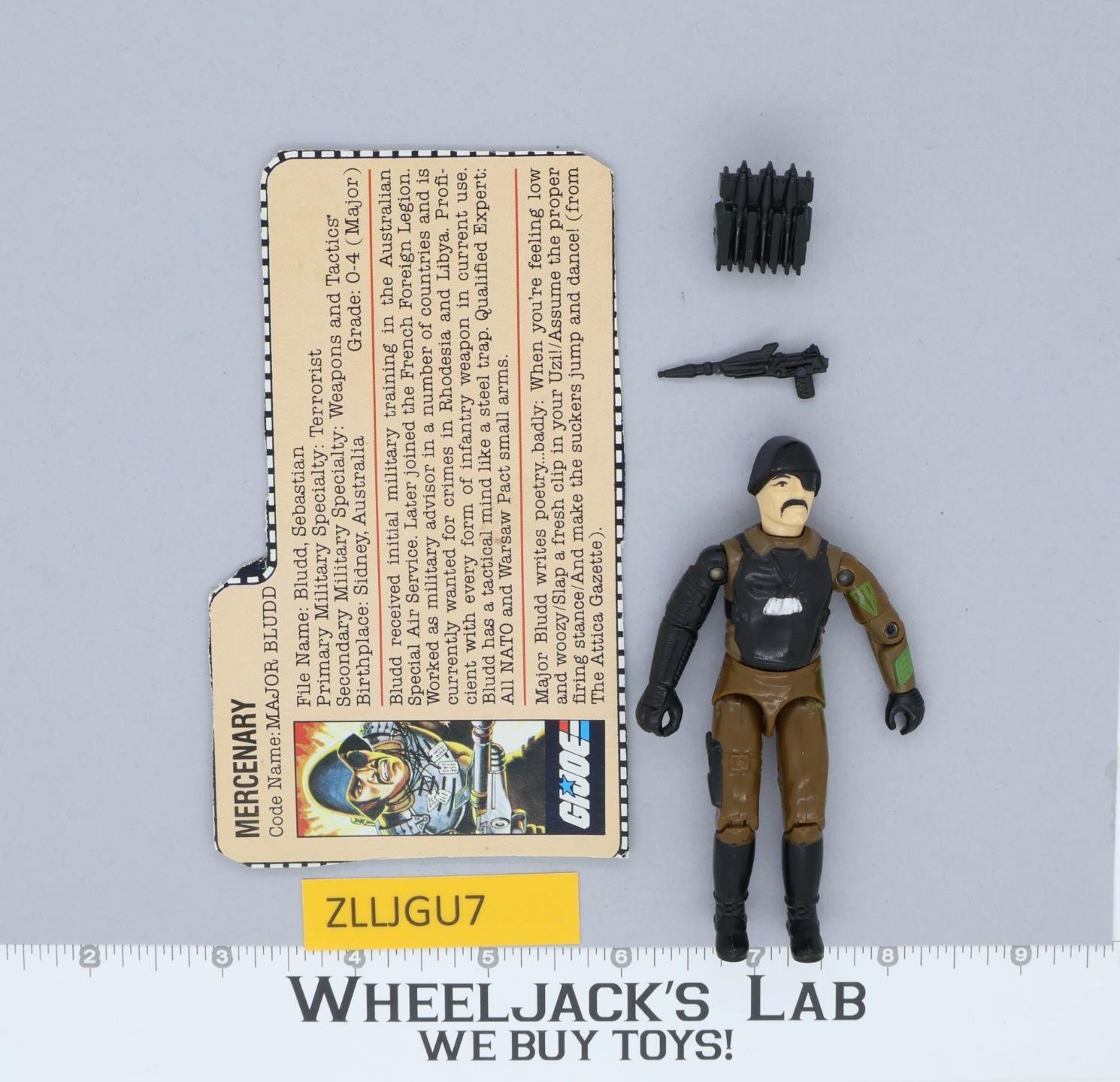 Major Bludd V1 100% Complete 1983 G.I. Joe Hasbro Vintage Action Figure ...