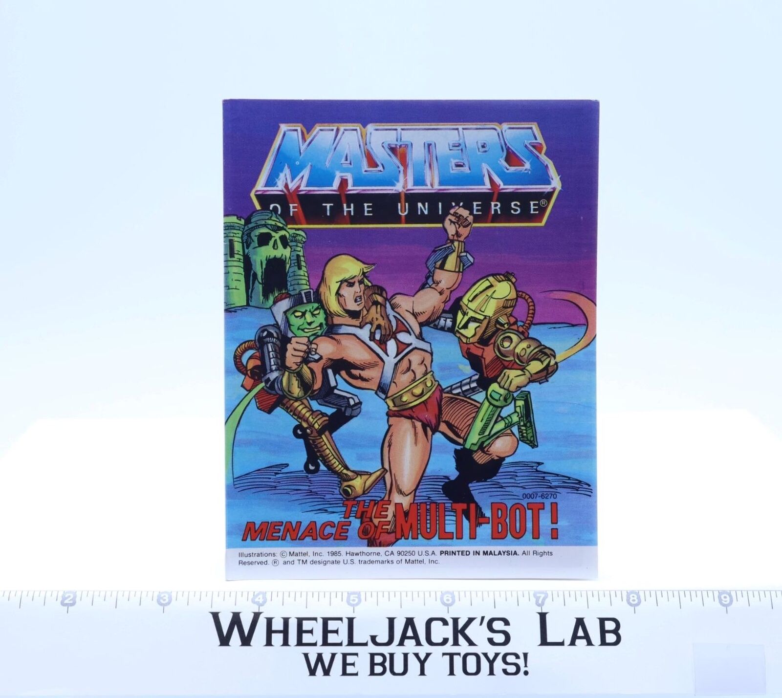 The Menace of Multi-Bot! Mini Comic He-Man 1985 MOTU Mattel - Wheeljack ...