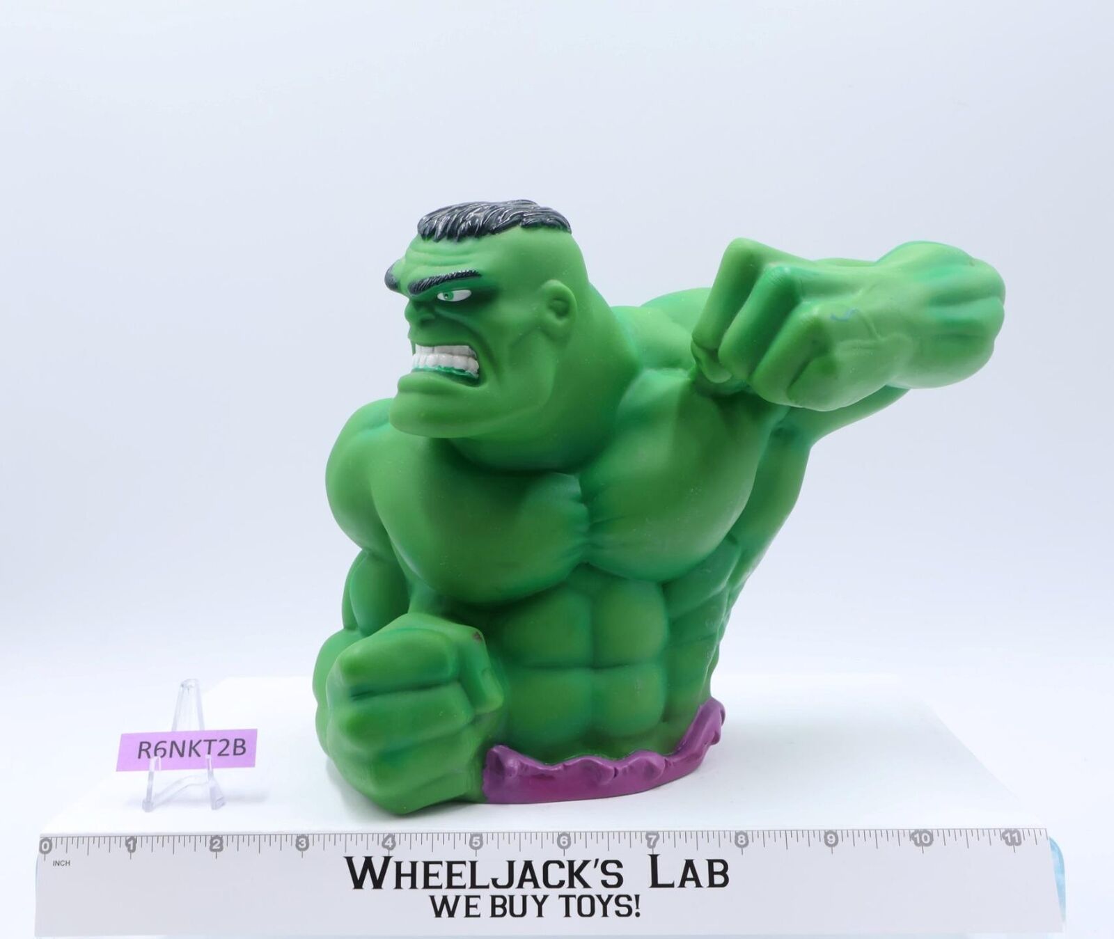 The Incredible Hulk Coin Bank Marvel Comics 8" Vintage - Wheeljack's Lab