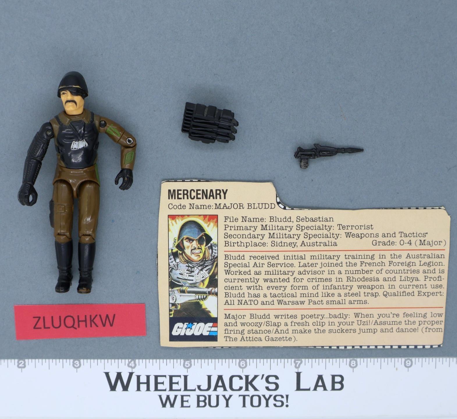 Major Bludd V1 100% Complete G.I. Joe 1983 Hasbro Vintage Action Figure ...