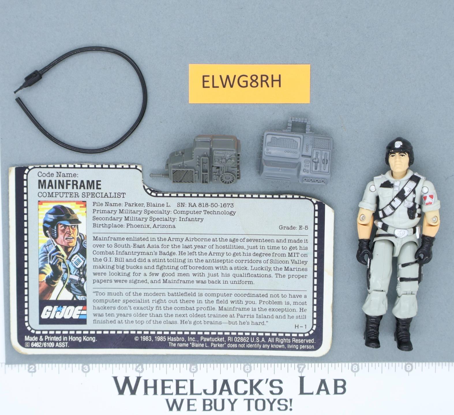 Mainframe V1 100% Complete G.I. Joe 1986 Hasbro Vintage Action Figure ...