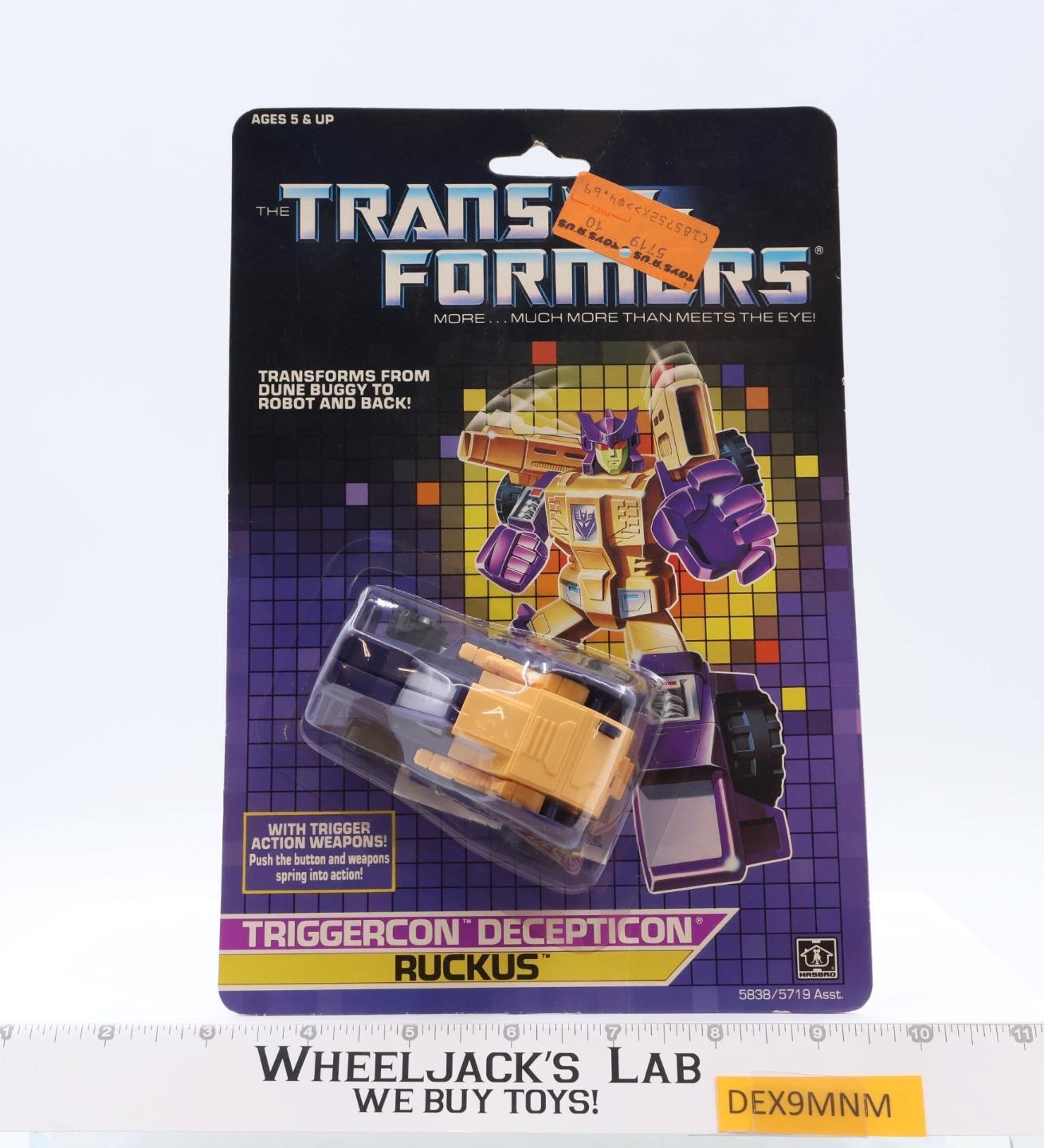 Ruckus Triggercon G1 Transformers 1987 Hasbro Action Figure MOSC NEW ...