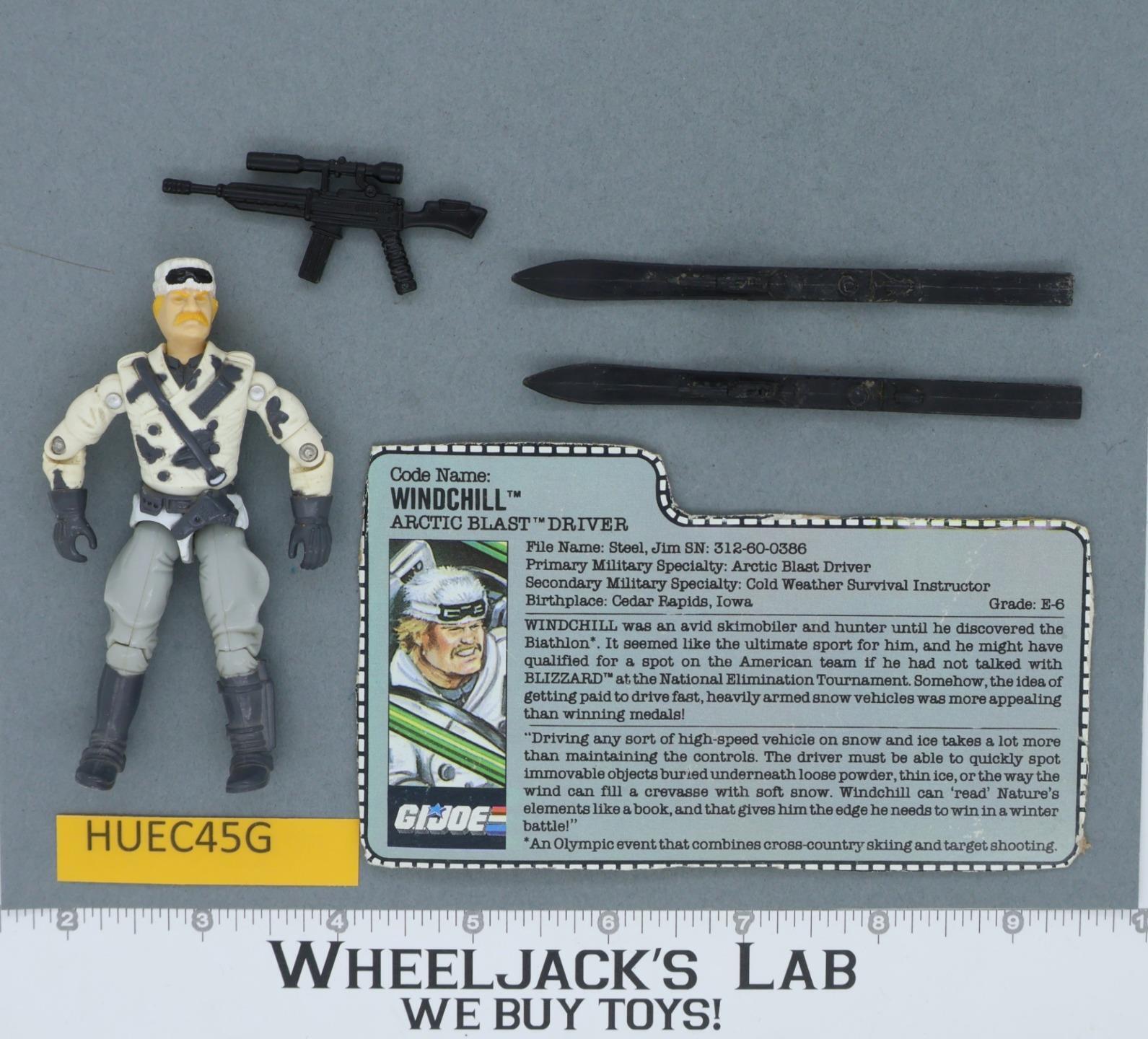 Windchill V1 100% Complete G.I. Joe 1988 Hasbro Vintage Action Figure ...